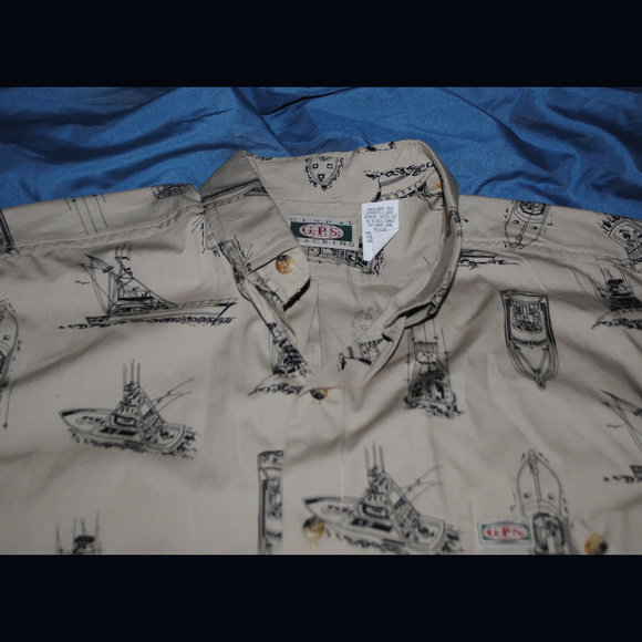GPS Global Tracking | Shirts | Gps Global Tracking Mens Boat Print ...